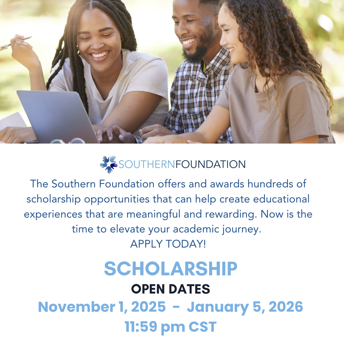 Apply for Scholarships | Southern Foundation